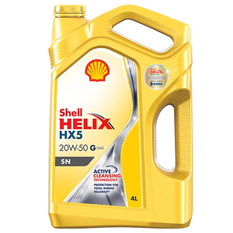 SHELL MOTOR OIL, HELIX HX5 20W50 4 LTS - Wadan Loja